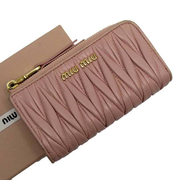 Miu Miu | Bags | Miu Miu Key Ring Leather Case Matelasse Pink | Poshmark